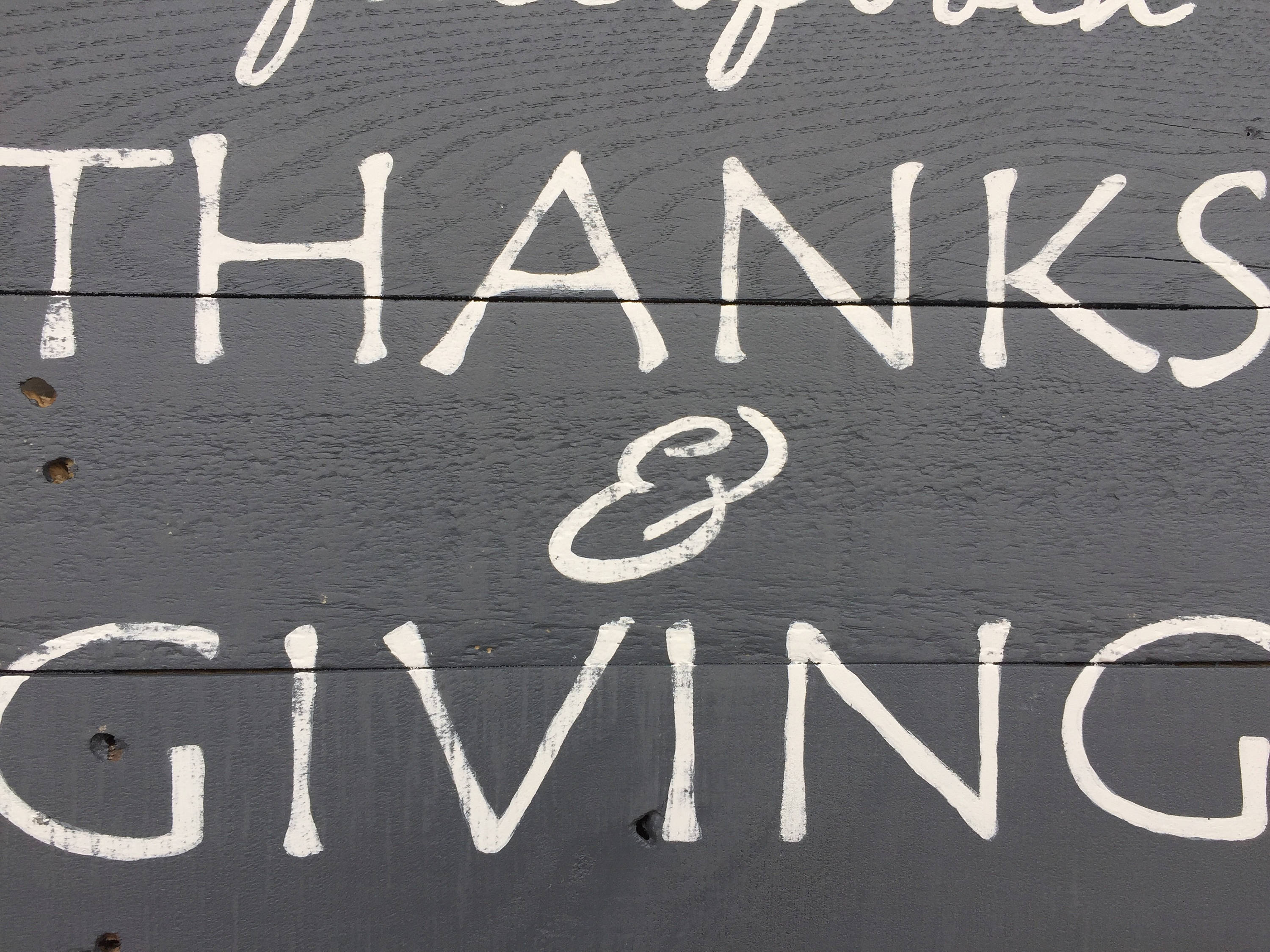 Thanks and Giving Wooden Sign/framed Rustic Wooden Sign/thanks and ...