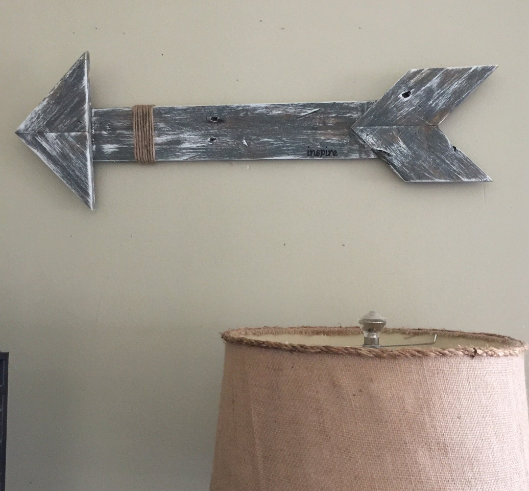 Inspire Arrow Sign/wooden Arrow/inspirational Sign/tribal Decor/home ...