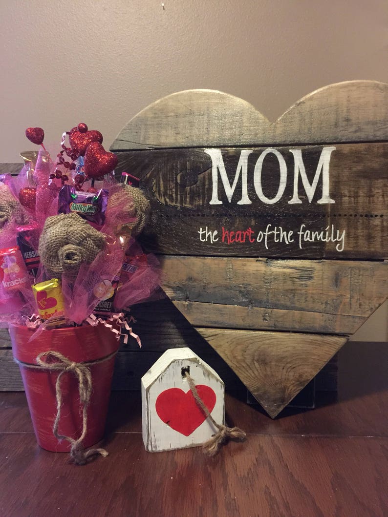 Valentine's Day Wooden Tags/3 Pc Valentine's Day Block - Etsy