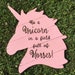 Unicorn Sign/wooden Unicorn Sign/girl's Bedroom Decor/nursery Decor/be ...