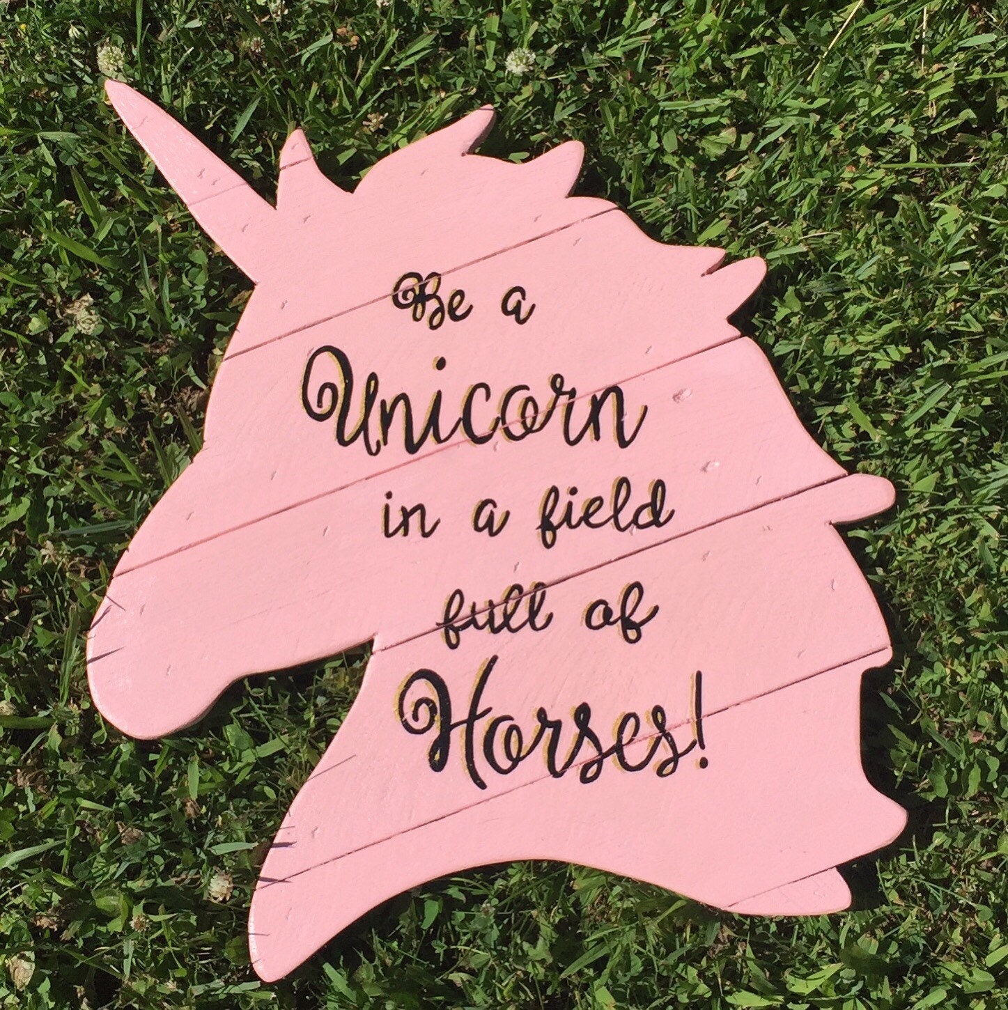 Unicorn Sign/wooden Unicorn Sign/girl's Bedroom Decor/nursery Decor/be ...