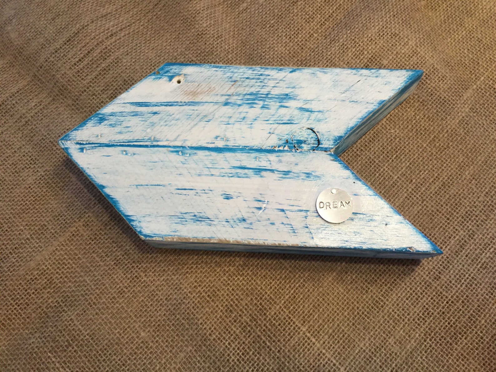 Rustic Chevron Wooden Arrow Dream Sign / Wood Arrow Sign / - Etsy