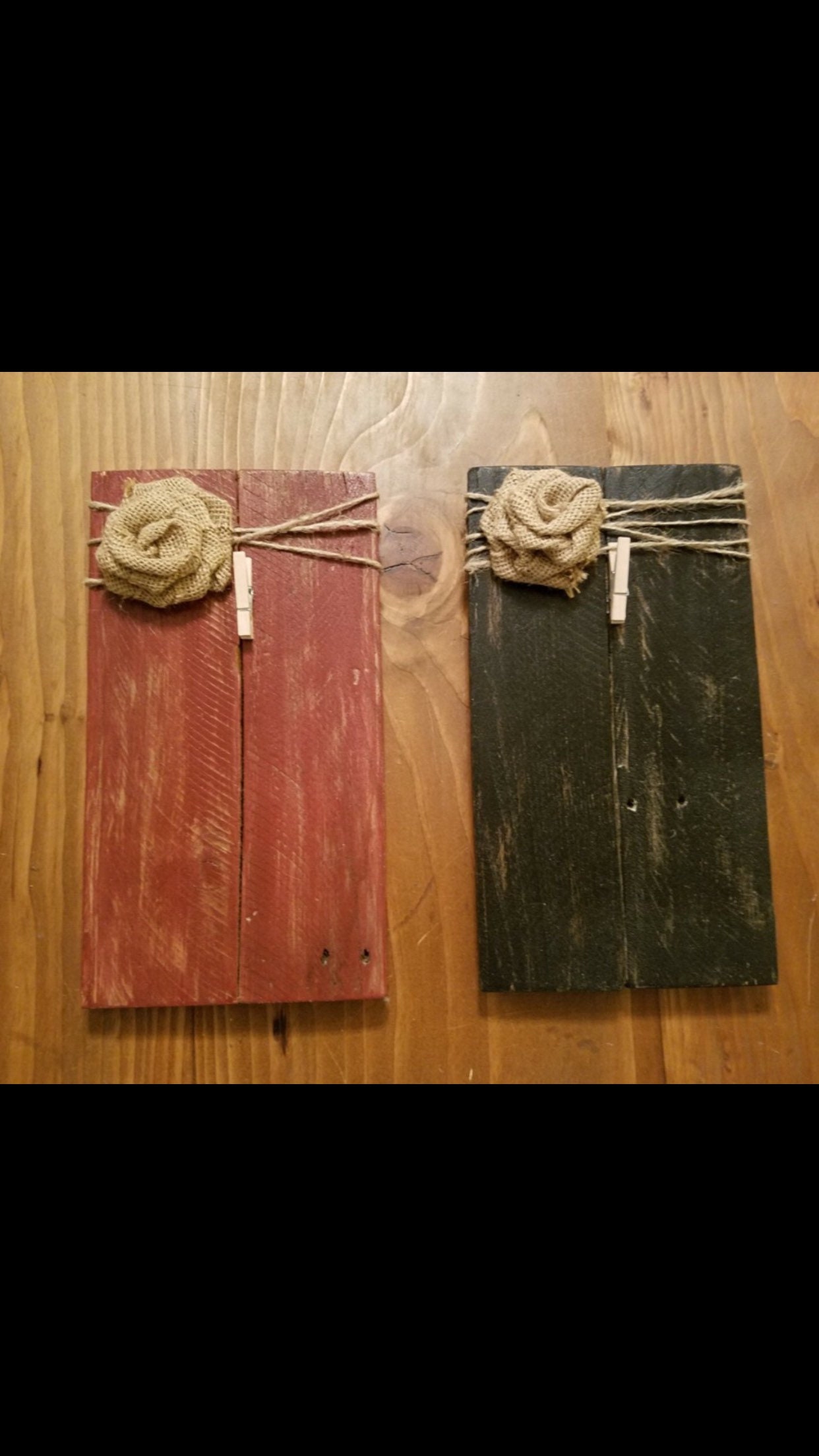 Rustic Wooden Picture Frame / Note Holder / Wooden Frame / | Etsy