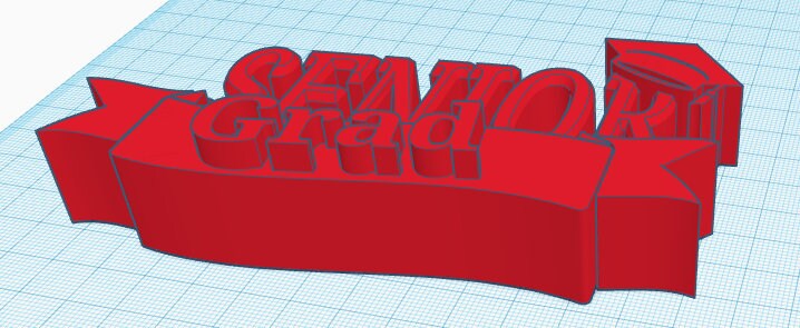 SENIOR Grad STL 3d Design - Etsy