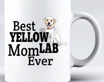 Yellow Lab Mug - Etsy