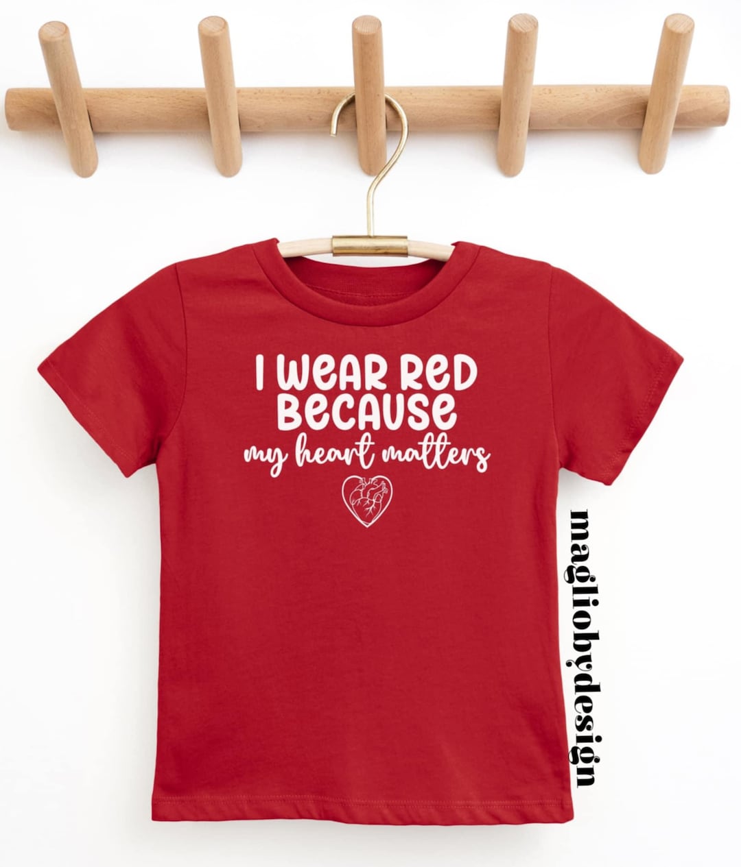 I Wear Red Because My Heart Matters| CHD Awareness Month | CHD Tshirt ...