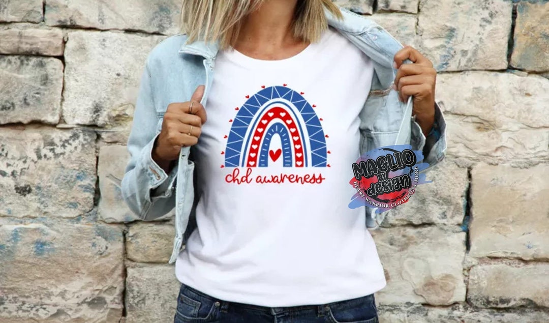 Chd Awareness Rainbow Tshirt | CHD Awareness Shirt | CHD Rainbow | Chd ...