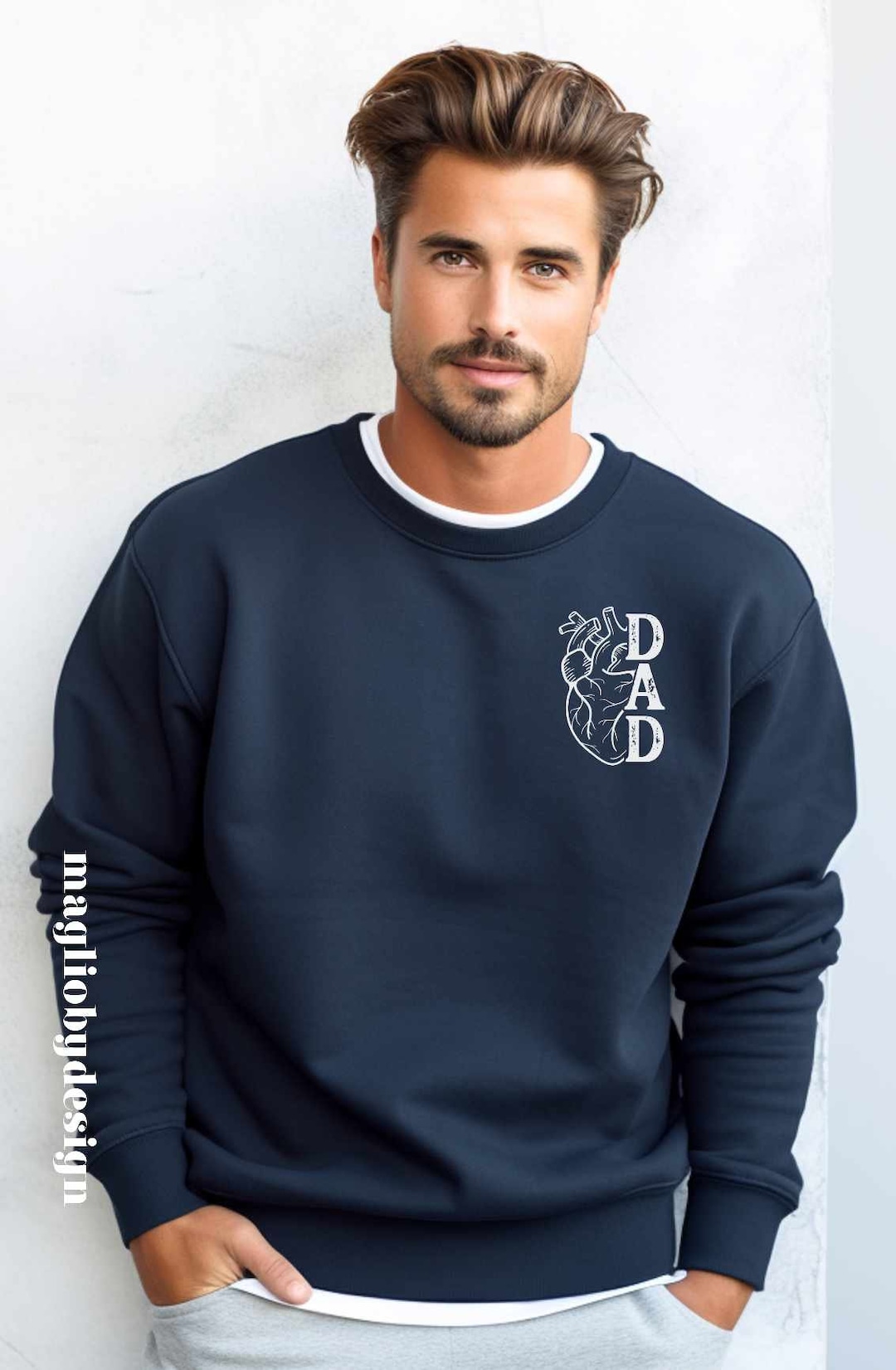 Heart Dad Sweater | Heart Dad | CHD Sweater | CHD Dad Sweater | CHD ...