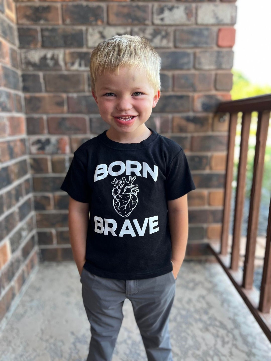 Born Brave Shirt CHD Shirts Anatomical Heart Born Brave Tshirt Heart ...