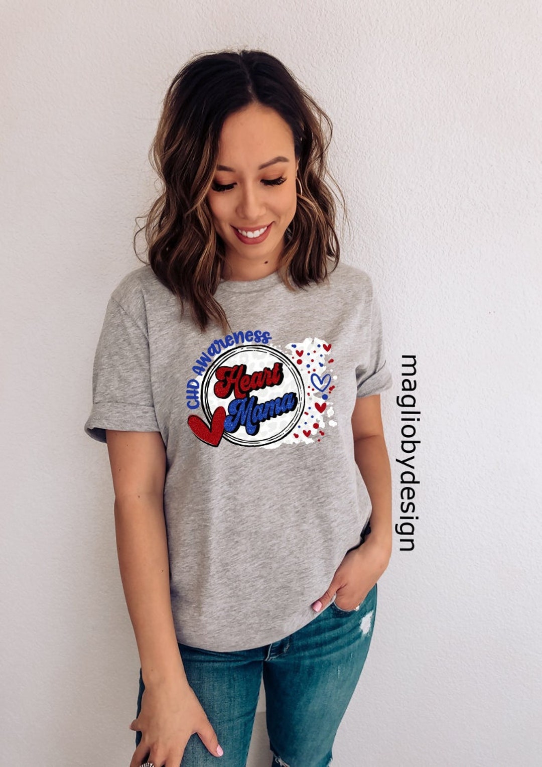 Heart Mama Tshirt CHD Awareness CHD Shirt Heart Mama Groovy Heart Mama ...