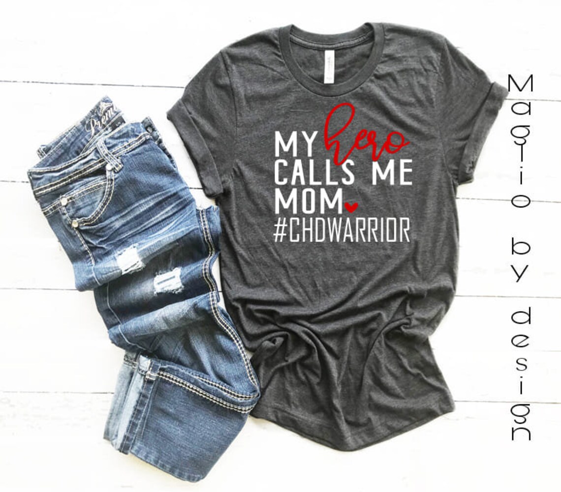 CHD AWARENESS SHIRT chd strong heart warrior clothing chd | Etsy