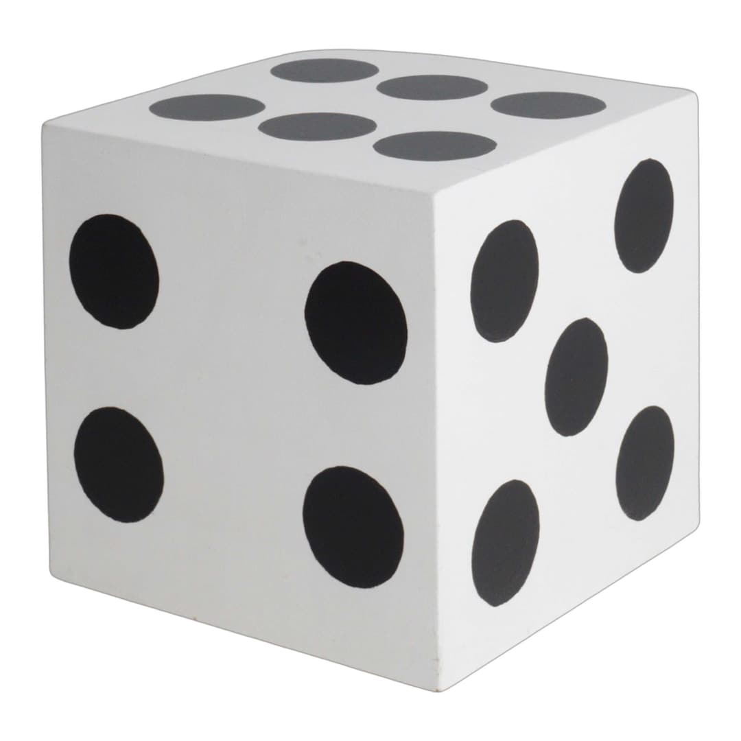 Hand-painted Wood Dice Table, Game Room Decor - Etsy