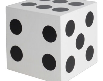 Single Custom Dice Night Stand/end Table Handmade Dice Made From IKEA ...