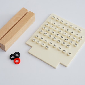 Adjustable Tabletop Calendar - Etsy