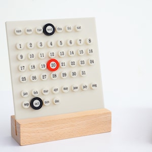 Adjustable Tabletop Calendar - Etsy