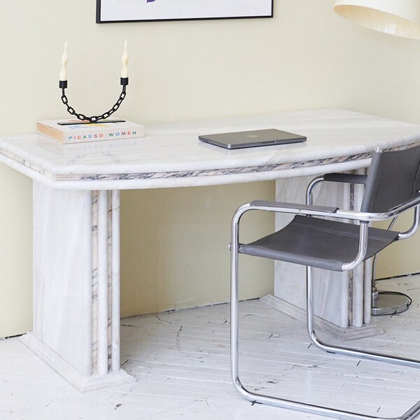 Marble Top Desk - Etsy