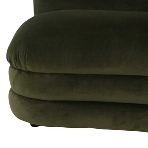 Curved Green Velvet Sofa - Etsy