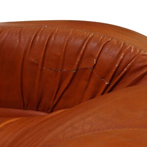 Italian Leather Channel Back Sofa, 1970s - Etsy