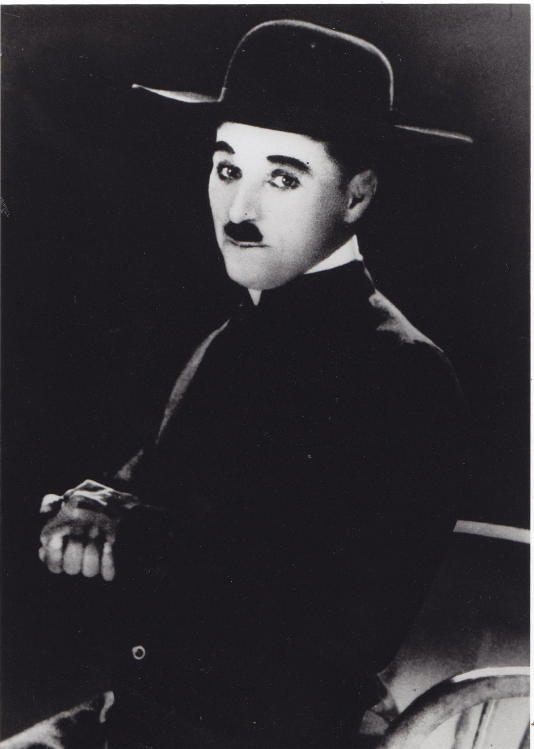 Charlie Chaplin Vintage Photo Acting in the Pilgrim Movie, Classic ...