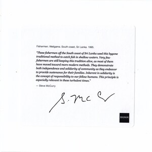 Steve Mccurry Original Signed Photo, National Geographic Nature Photographer. Print is Hand ...