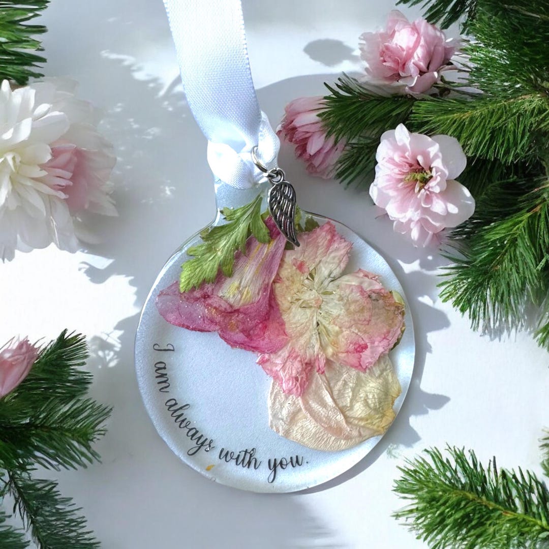 Custom Funeral Flower Ornament: Grief Remembrance Keepsake - Etsy