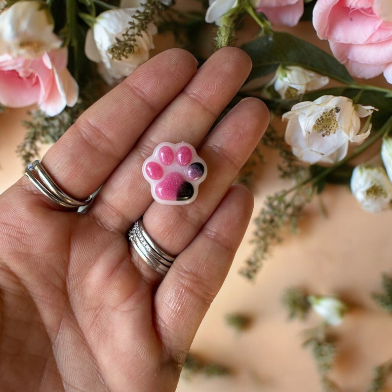 Custom Mini Cat Paw Magnets, 2 Paw Print Magnets, Custom Cat Toe Beans ...