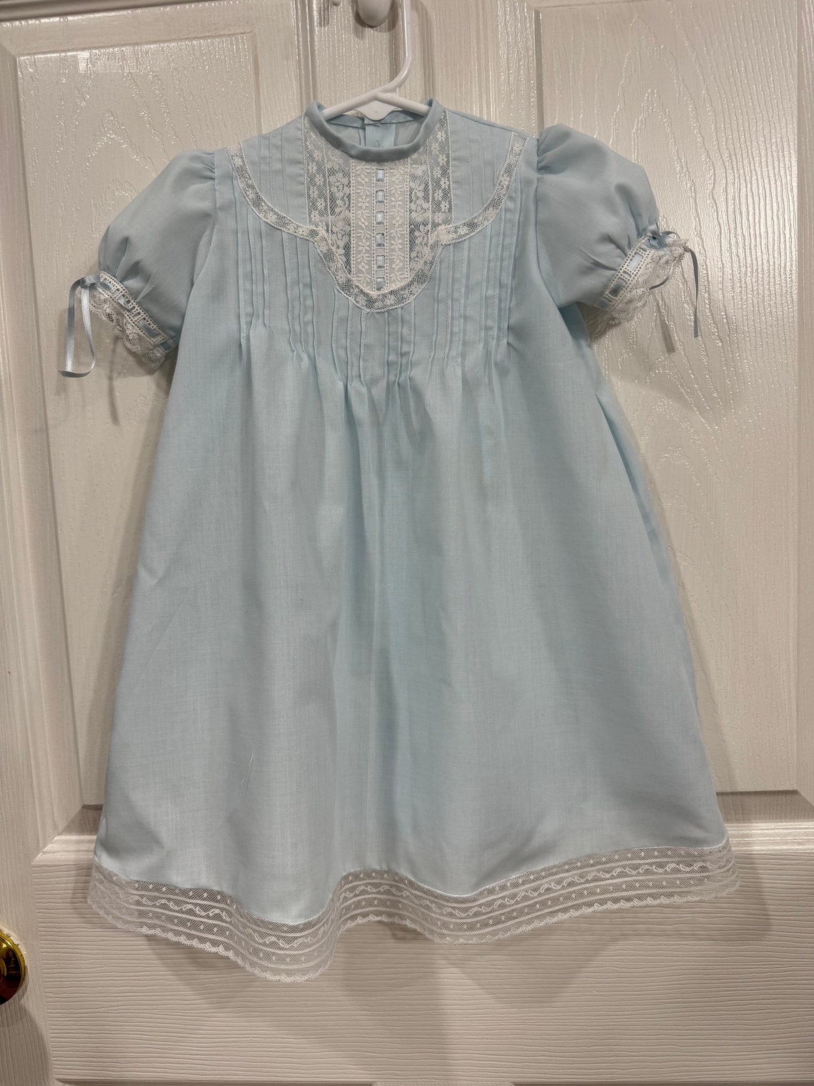Newborn to 3 Month Baby Daygown in Blue - Etsy