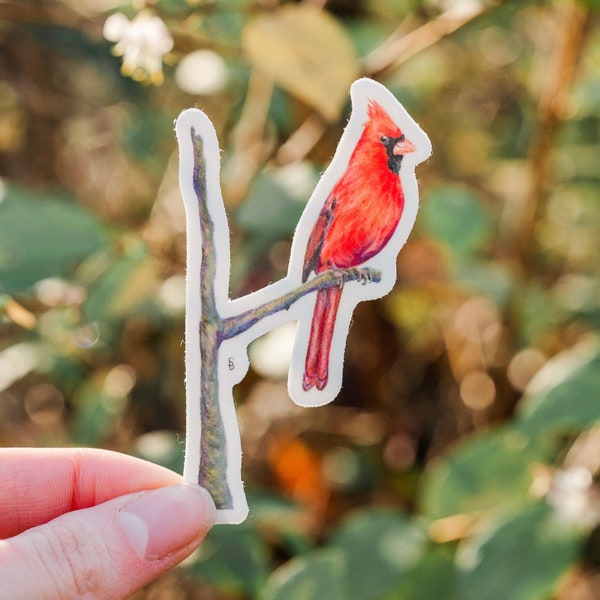 Red Cardinal Decal - Etsy