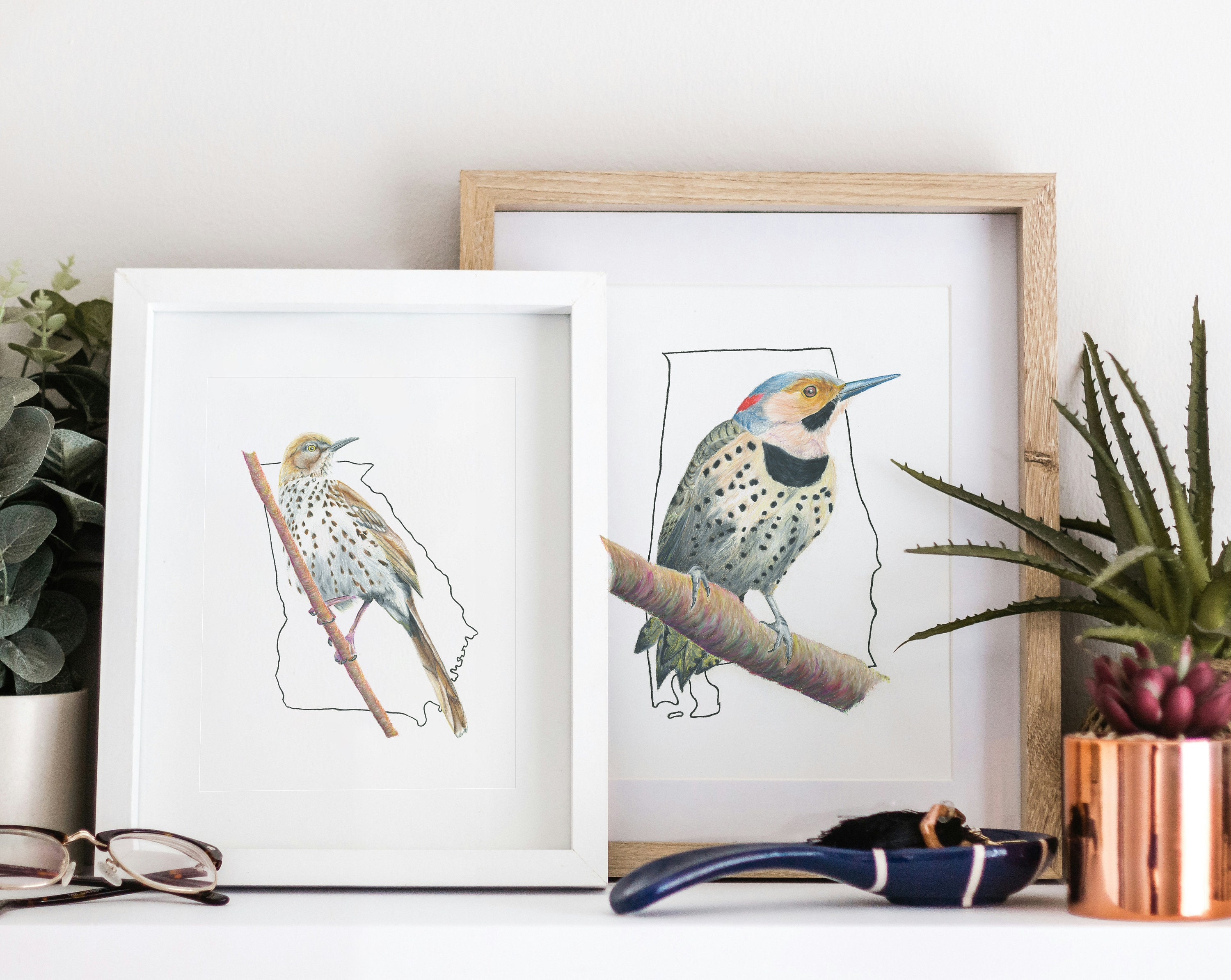 Georgia State Bird Art Print for Living Room Nursery Gallery Wall Print ...