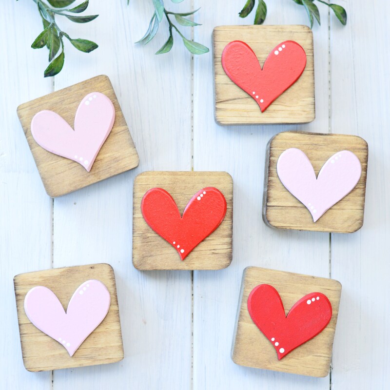 Wood Heart Decor - Etsy
