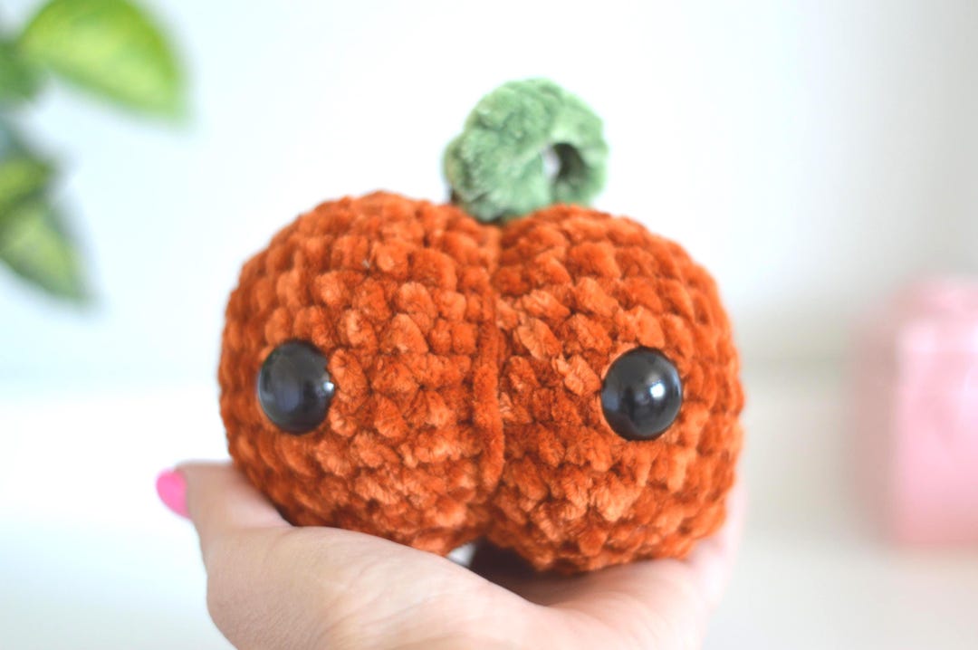 Handmade Crochet Pumpkin Plushie: Fall Amigurumi Decor - Etsy