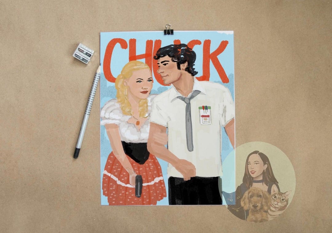 Chuck | Sarah and Chuck | Romance | Post Art | Fanart | Wall Art | Home ...