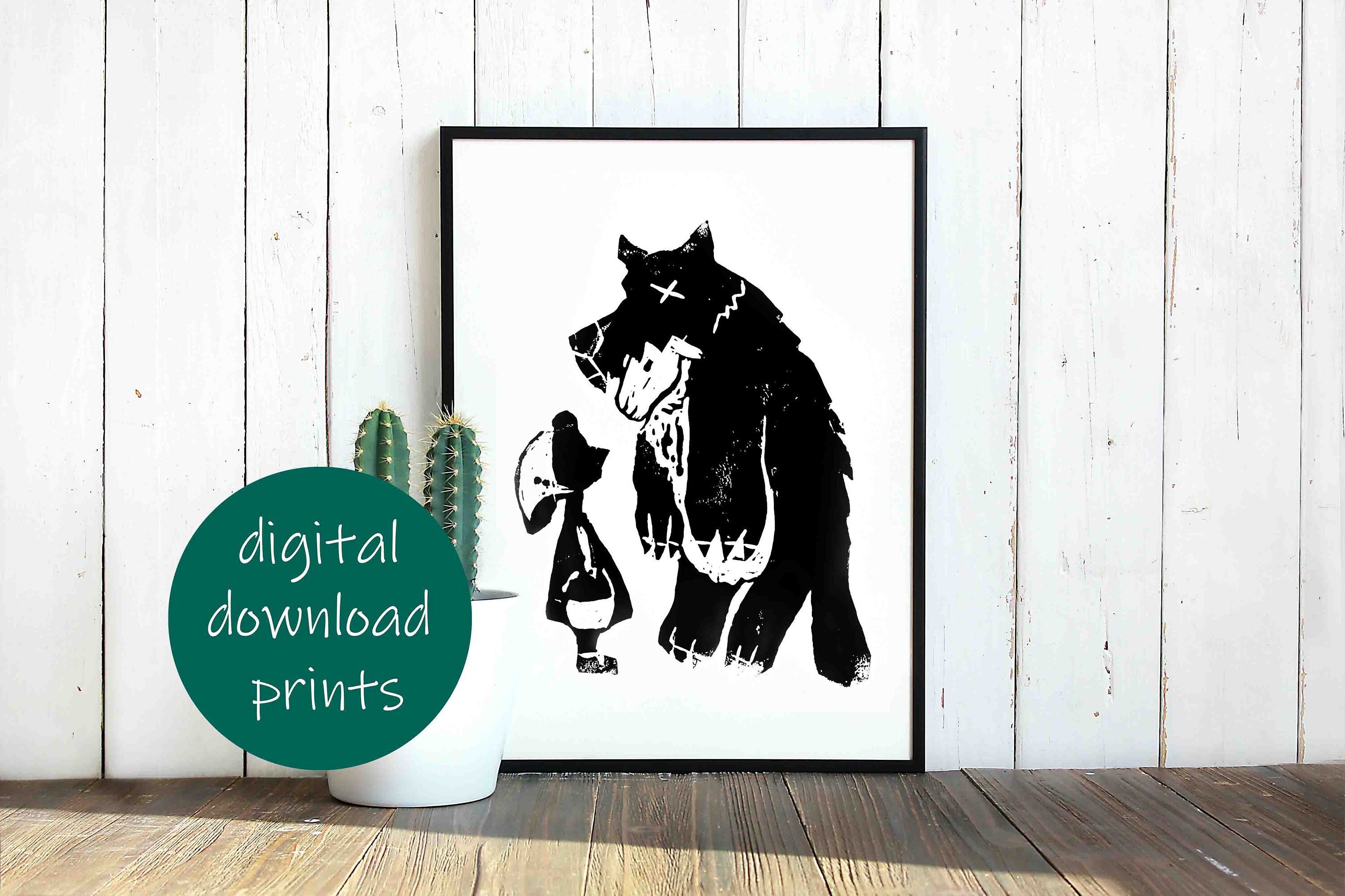 Little Red Riding Hood | Digital Download | Poster Art | Wall Art ...
