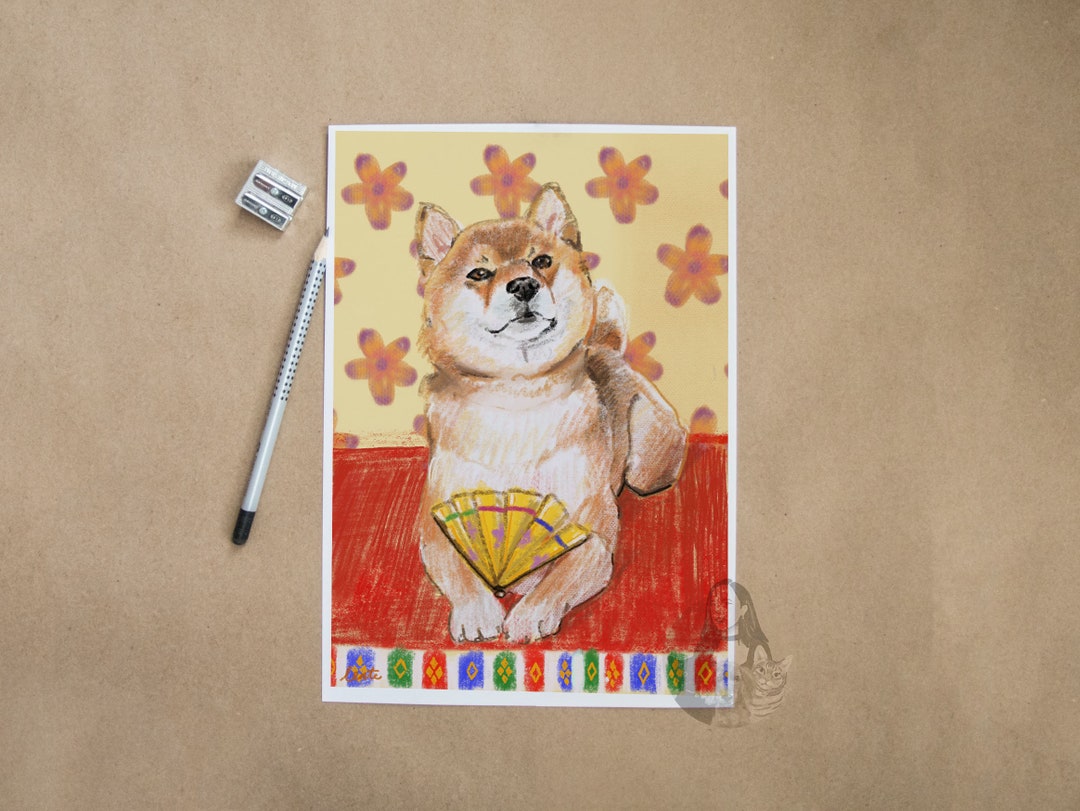 Japanese Shiba Inu Print, Shiba Inu Dog Art, Wall Decor, Prints of Dogs ...