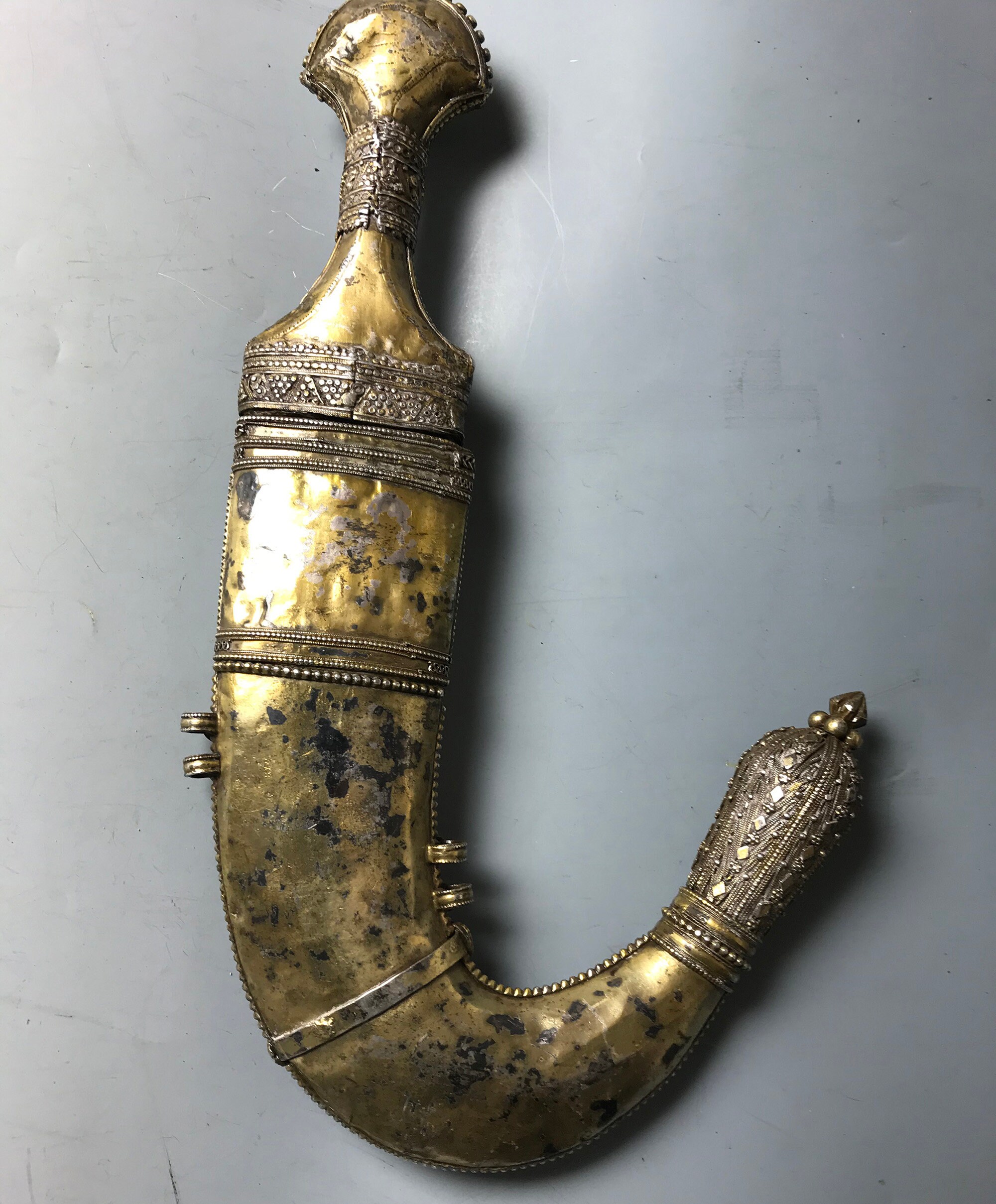 Superb Antique Yemeni Saudi Arabian Khanjar Jambiya Dagger Silver ...