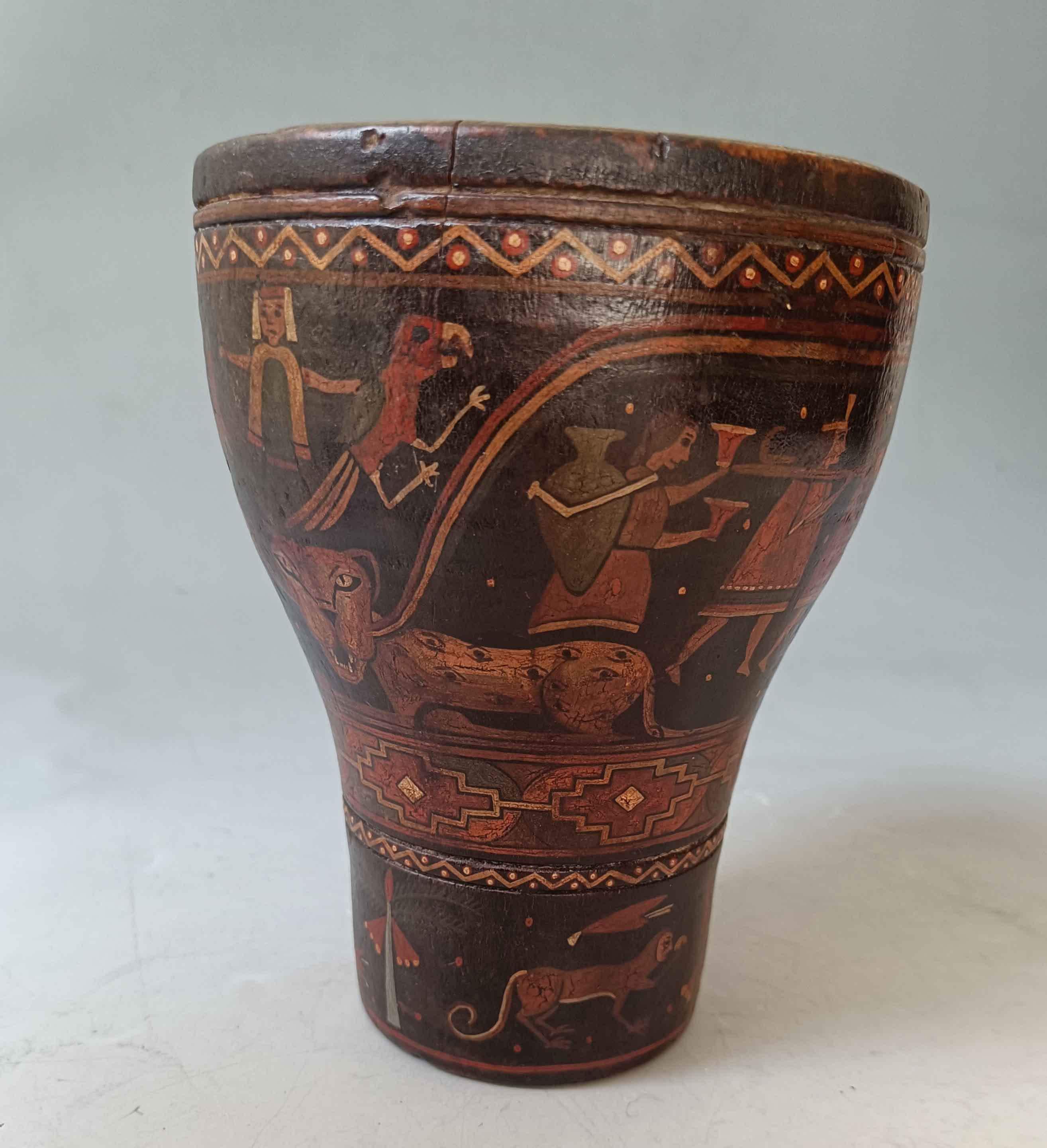 Antique Spanish Colonial Post Inca Colonial Kero Cup Peru - Etsy