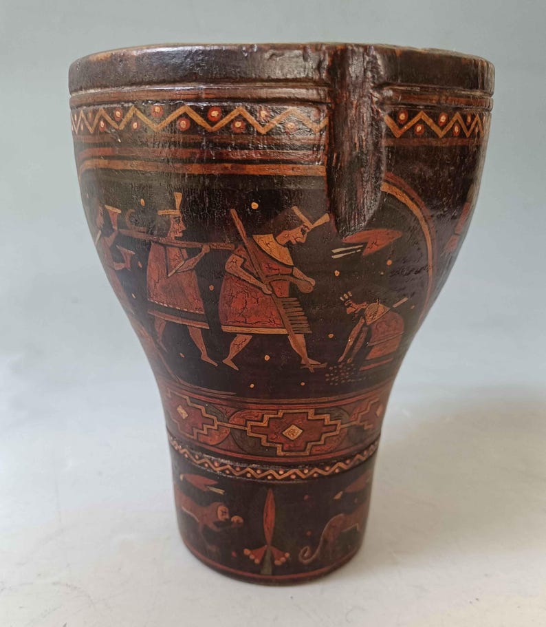 Antique Spanish Colonial Post Inca Colonial Kero Cup Peru - Etsy