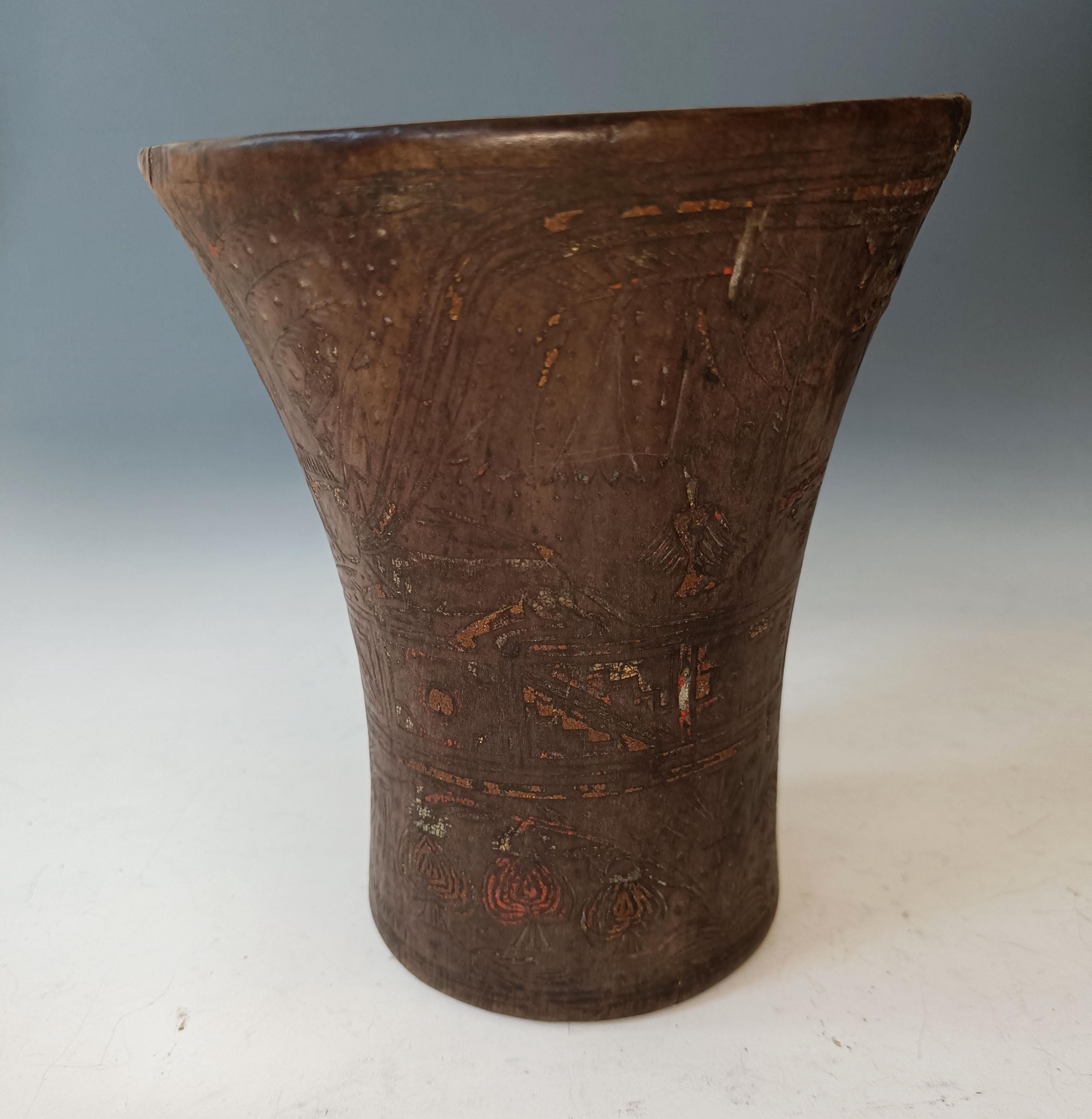 Pre Columbian Large Inca Period Wood Kero Cup South American Antiques ...