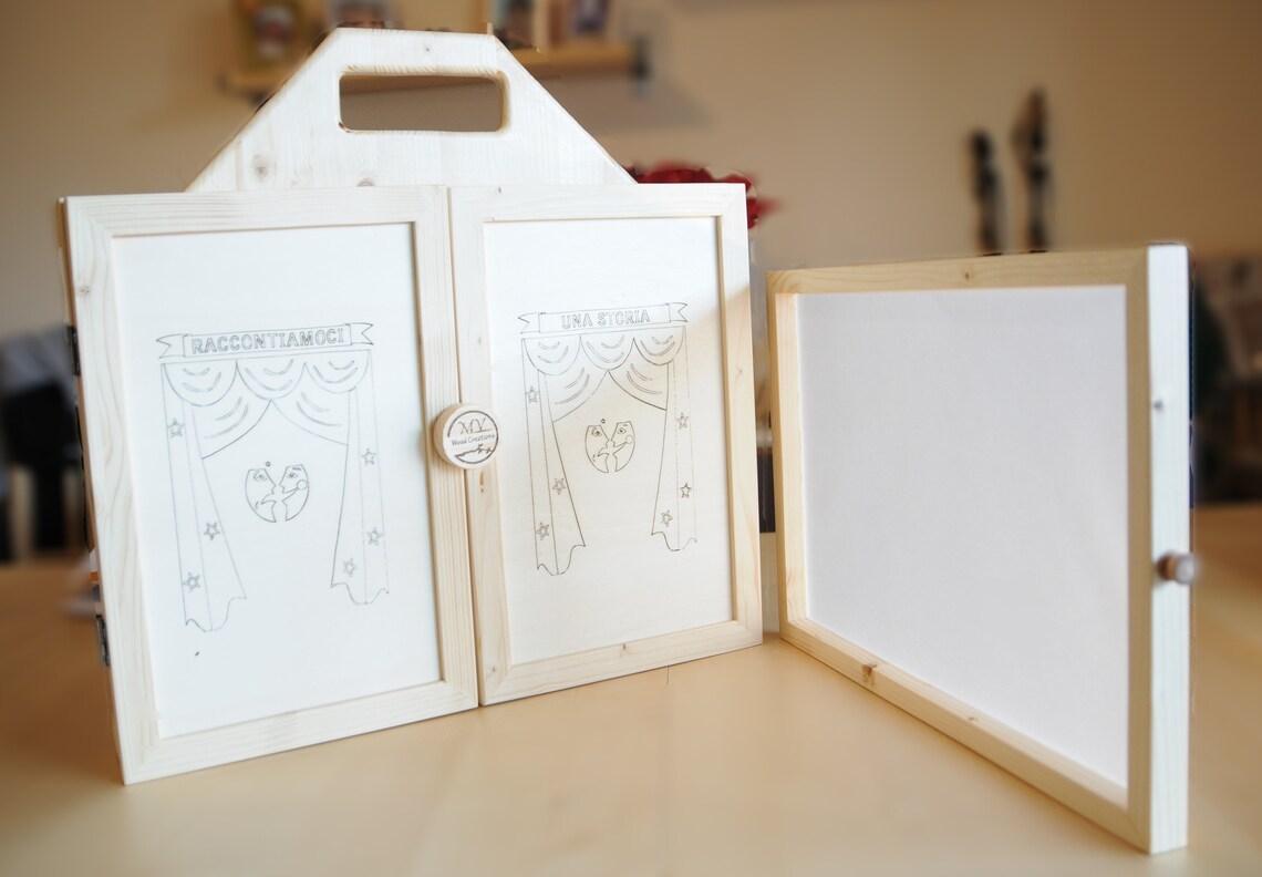 Handmade Wooden Theater. Kamishibai. With Japanese Shadow - Etsy