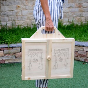 Handmade Wooden Theater. Kamishibai. With Japanese Shadow - Etsy