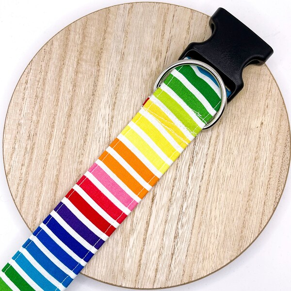 Rainbow Dog Collar - Etsy