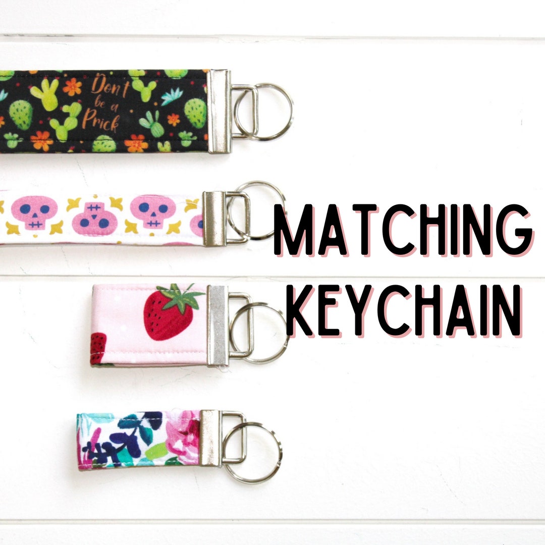 Matching Keychain/ Choose Your Print/ Fabric Keychain - Etsy