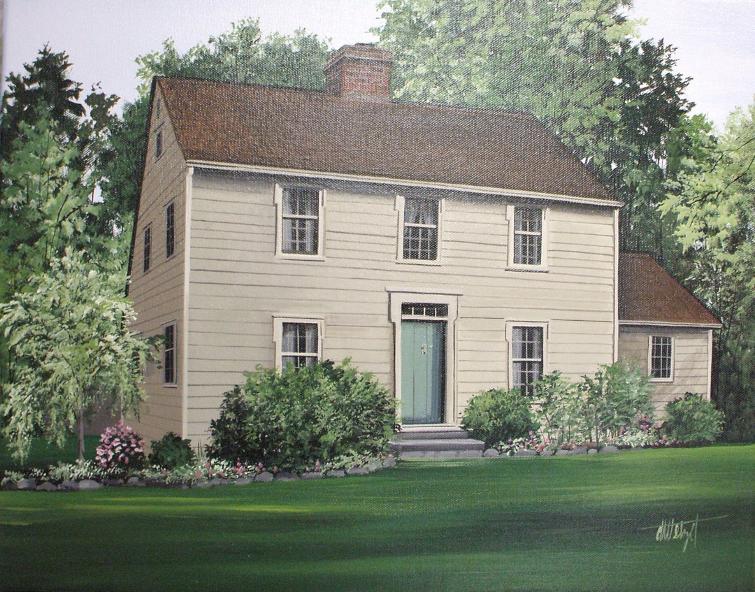 House Portraits Custom House Paintings From Photo - Etsy
