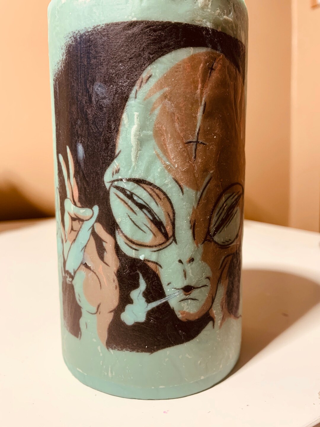 Handmade Gifts 420 Alien Decorative Candle - Etsy