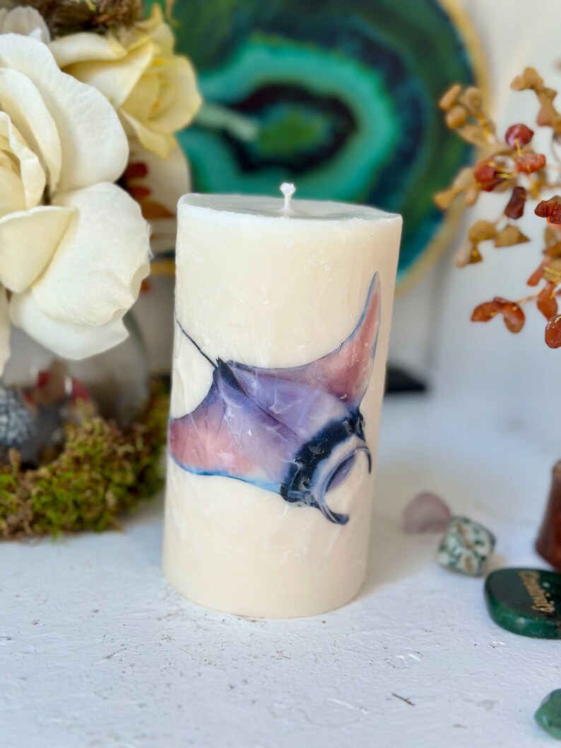 Handmade Gifts Stingray Sea Animals Ocean Tall Decorative Candle - Etsy