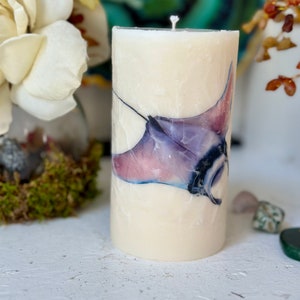 Handmade Gifts Stingray Sea Animals Ocean Tall Decorative Candle - Etsy