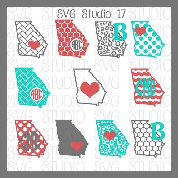 Georgia Cut File State Cut Files SVG File DXF File PNG | Etsy