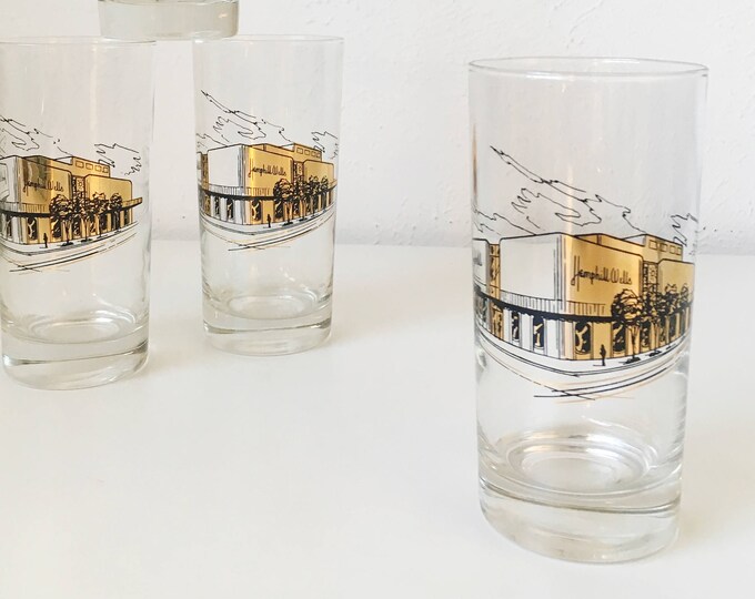Vintage Hemphill-wells Department Store Glassware Tumblers + Set of 4 ...