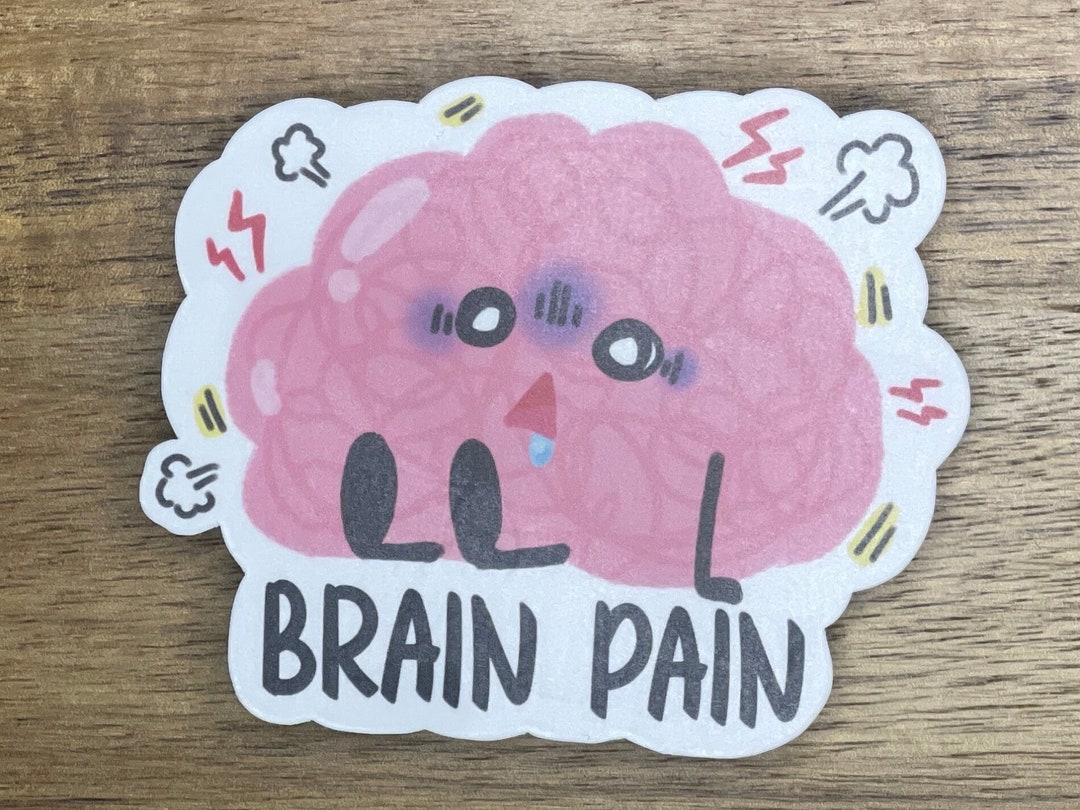 Brain Pain Sticker, Pots Awareness, Dysautonomia, Chronic Illness ...