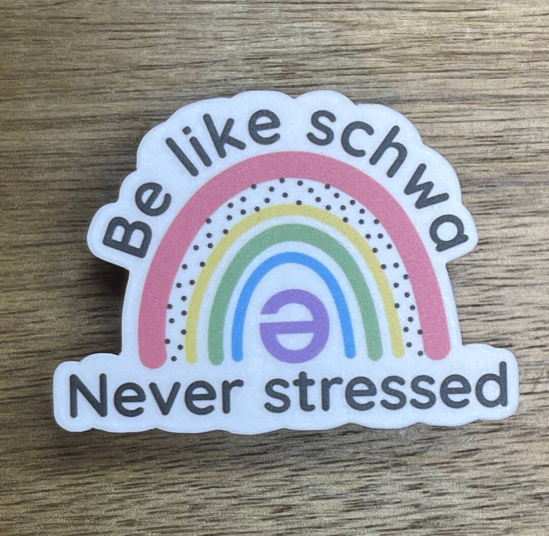 Be Like Schwa Sticker | Dyslexia, Phonics, Teacher Gift - Etsy